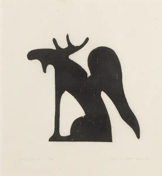 Stortingets kunstsamling - Tore Hansen: Elg med vinge?