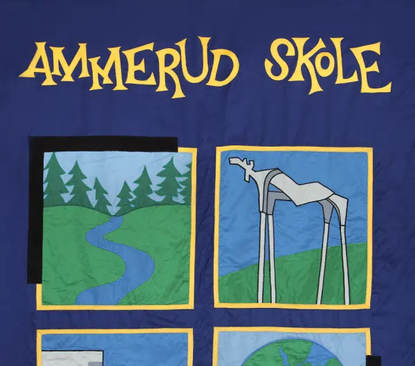 Fanen til Ammerud skole - KulturPunkt