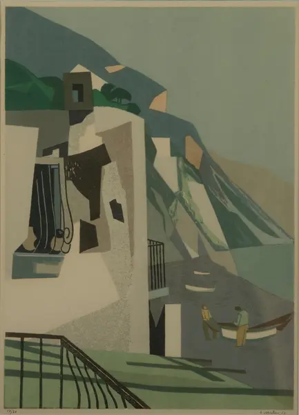 Stortingets kunstsamling - Erling Merton: I strandkanten